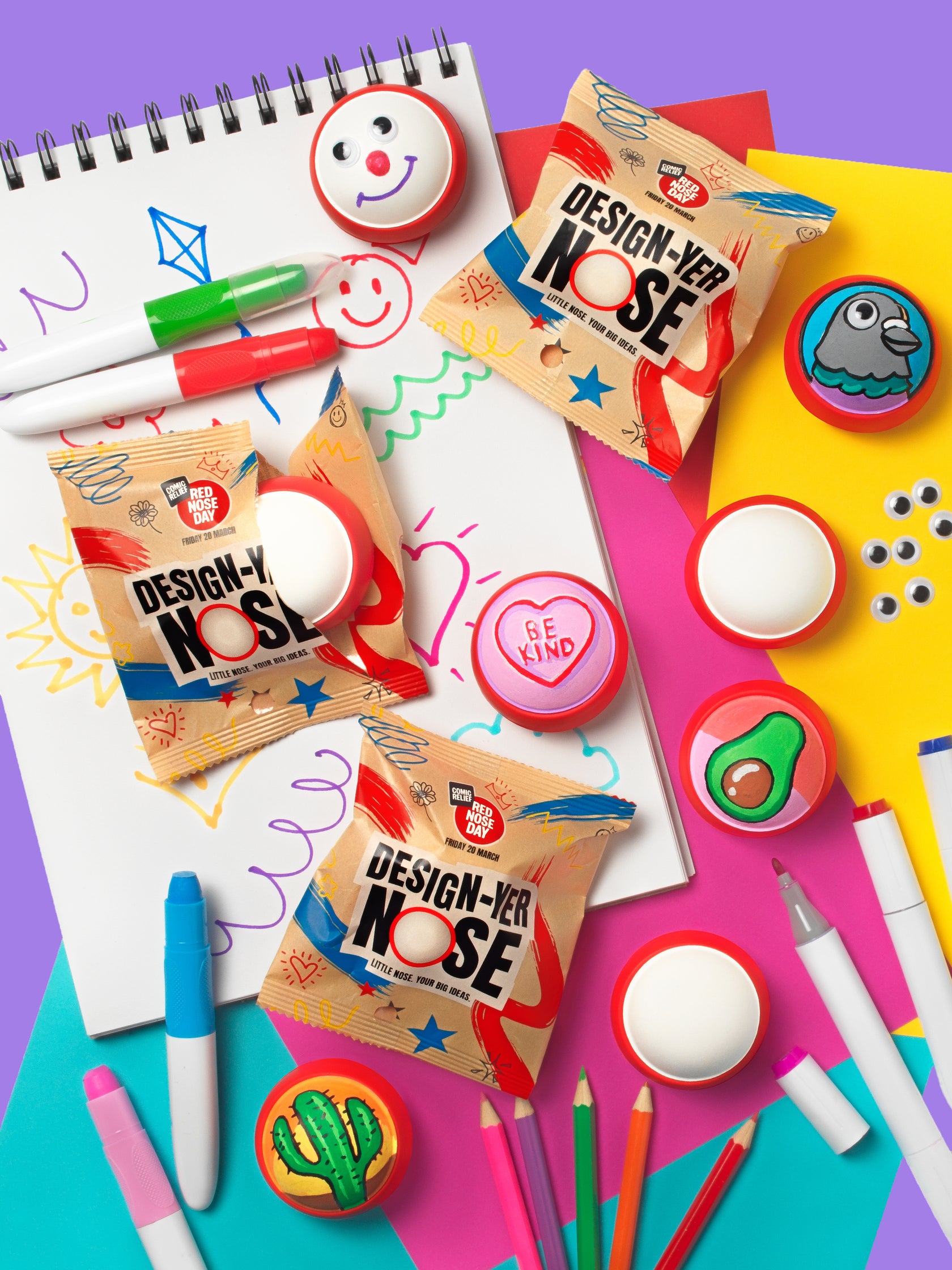 Official 2026 Red Nose: Design-Yer Nose – Comic Relief Shop
