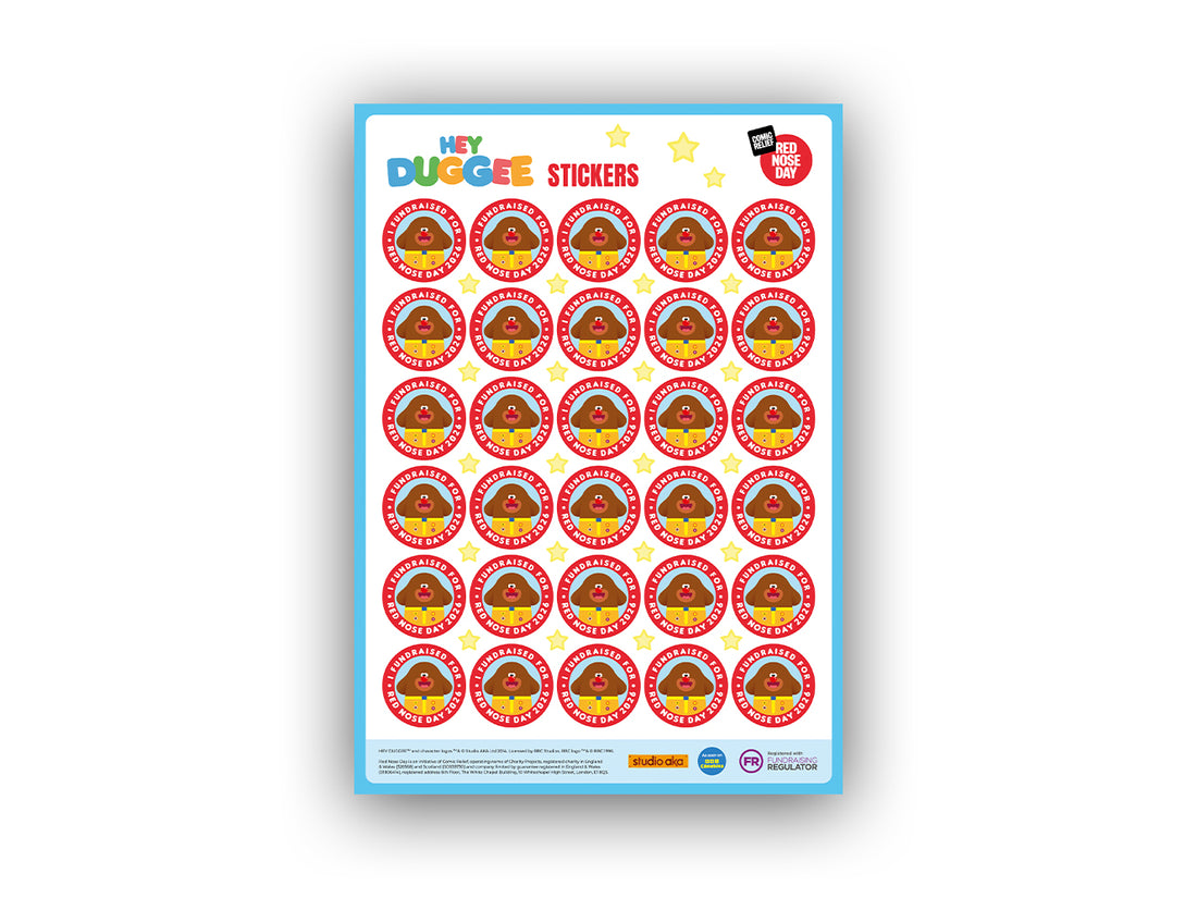 Hey Duggee Stickers – Comic Relief Shop