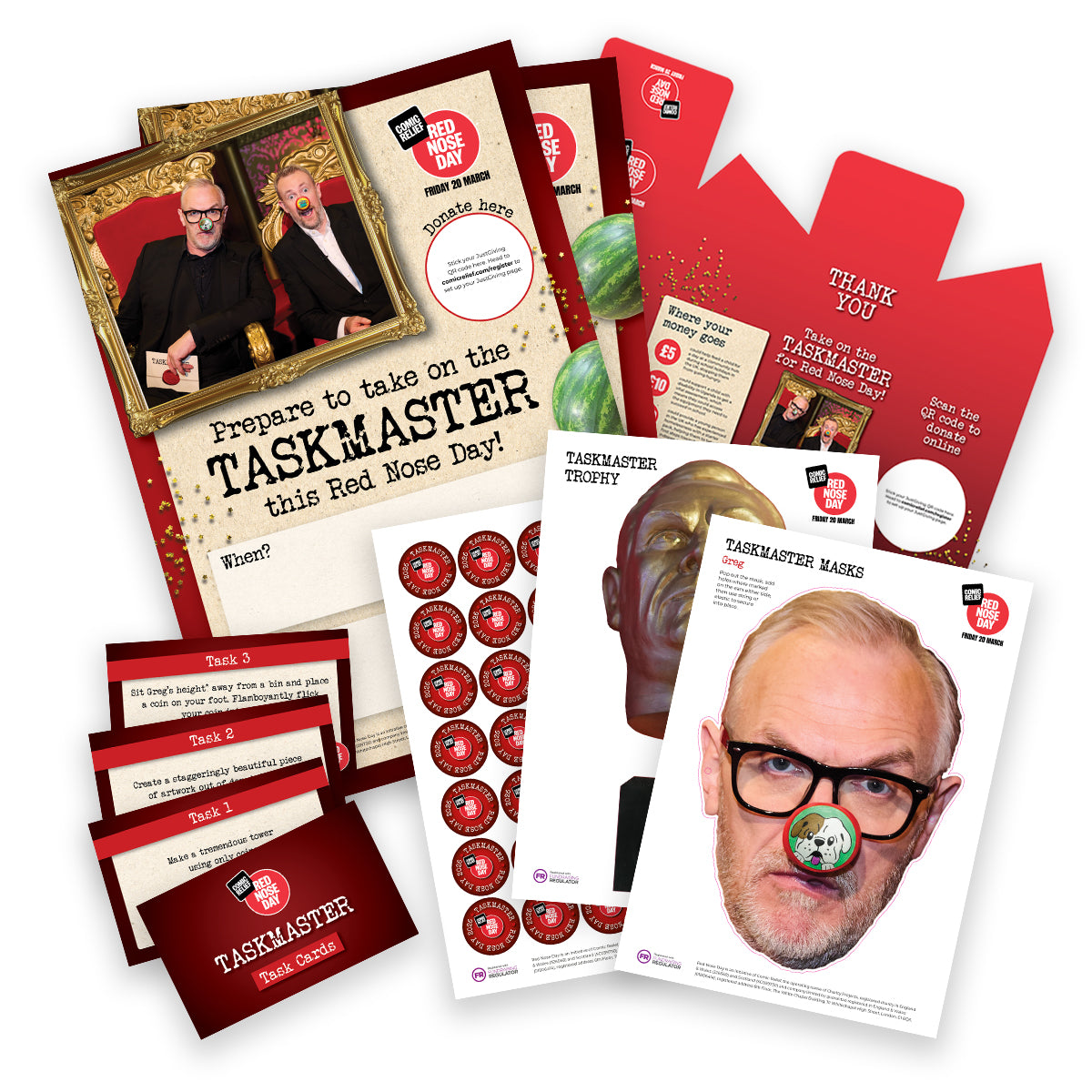 Red Nose Day Taskmaster Kit – Comic Relief Shop