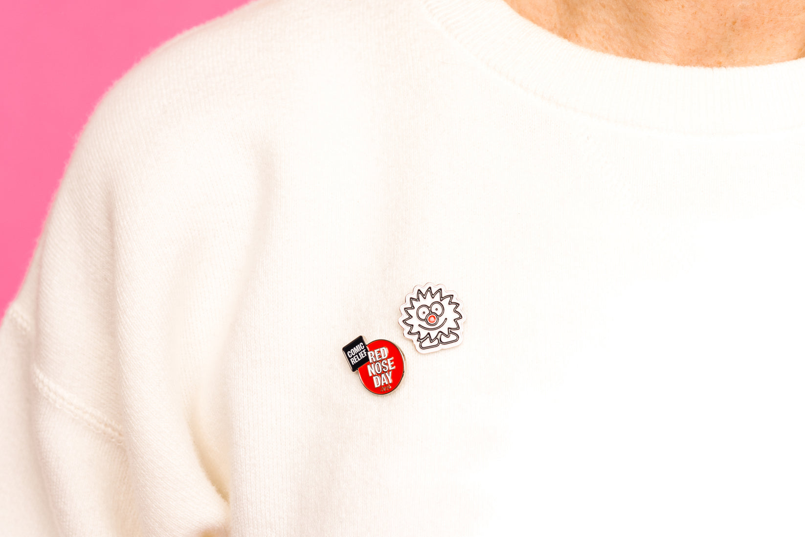 Red Nose Day 2026: Mr Doodle pin badges – Comic Relief Shop